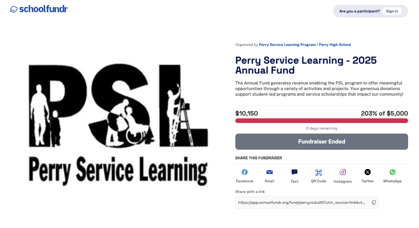 How Perry Service Learning Program Revolutionized Fundraising